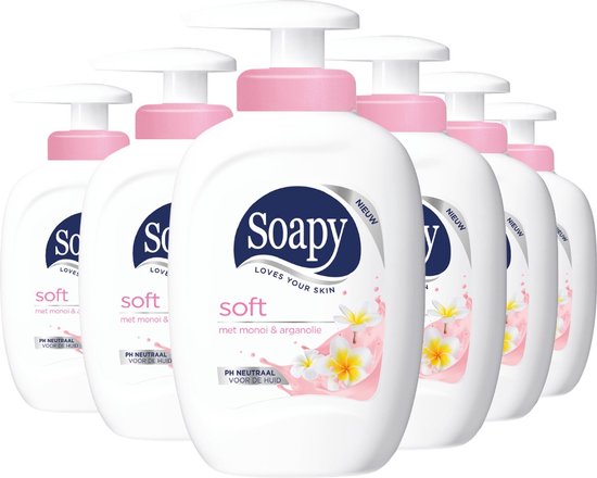 Soapy soft pomp handzeep - 6 Stuks - Voordeelverpakking | bol