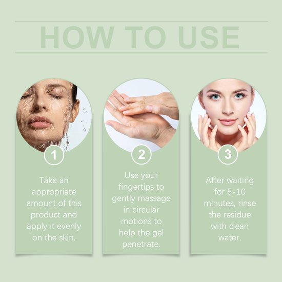 4 stuks exfoliërende gel, reinigingsgel, milde exfoliatie voor gezichts ...