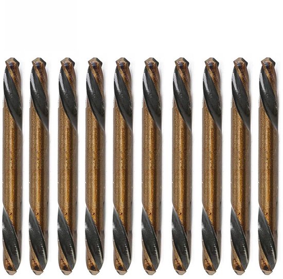 JGS Premium - Set van 10 dubbelzijdige HSS boorbits voor ...