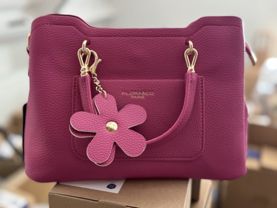 Flora & Co - Trendy handtas - fuchsia | bol
