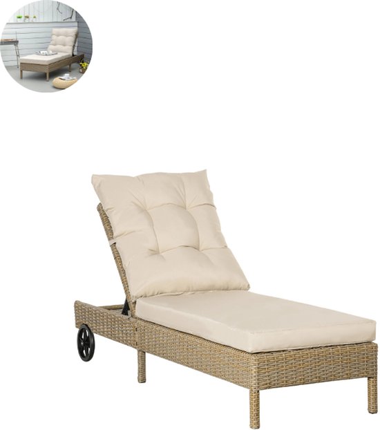 Ligbed - Tuin - Zonnebed - Ligstoel - Loungebed - Weerbestendig ...