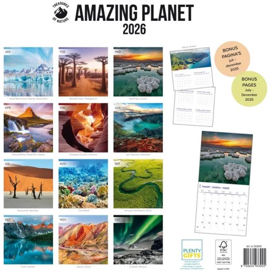 Amazing Planet Kalender 2026 | bol