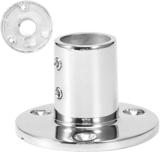 JGS Premium - RVS Ronde Buisbasis 90° voor Hand Rail Fitting op Marine ...