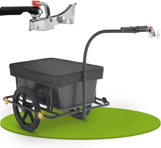 MKSS® Fietskar Bagage - Fietsaanhanger - Aanhangwagen Fiets - 90L | bol