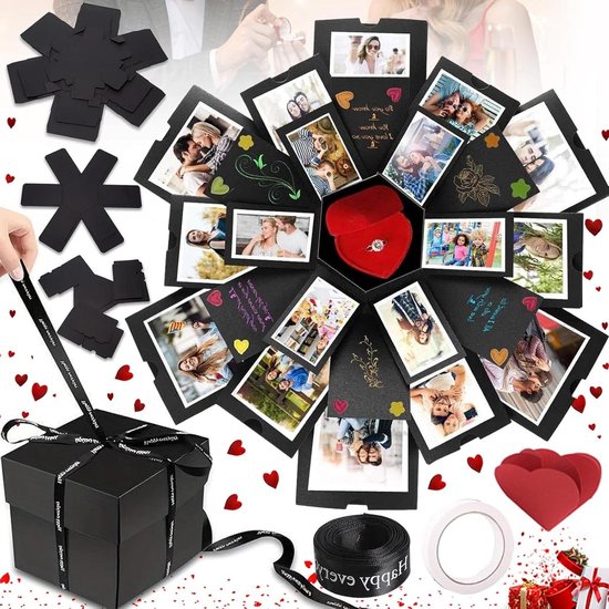 Zeynomax - DIY Explosiedoos en Fotoalbum Cadeaudoos voor Verjaardag ...