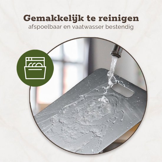 Rivoya Snijplanken - PFAS vrije RVS snijplanken set met mes - 2 stuks | bol