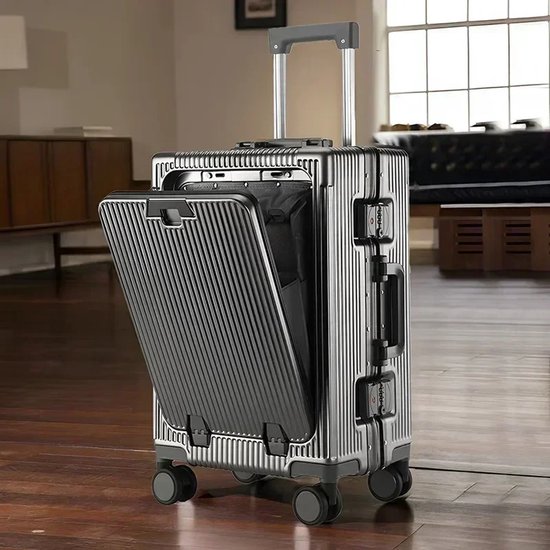 Voorste Opening Aluminium Laptop Trolley Koffer 20 inch - ABS+PC ...