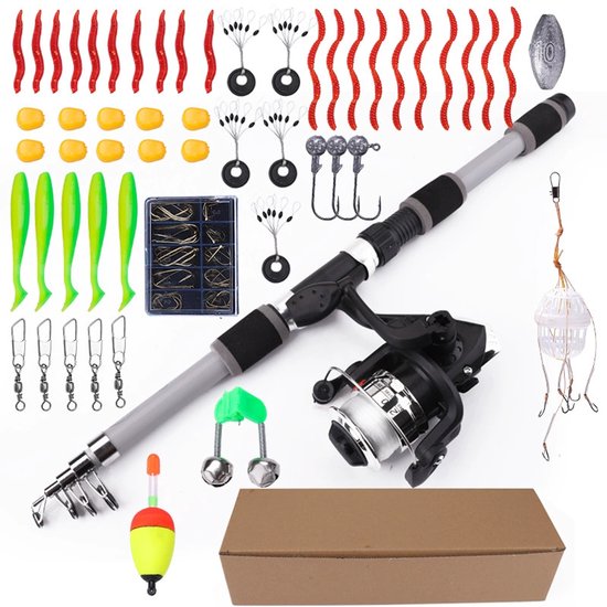 Vishengel Set Voor Beginners - Hengelset - Vishengel+Accessoires ...