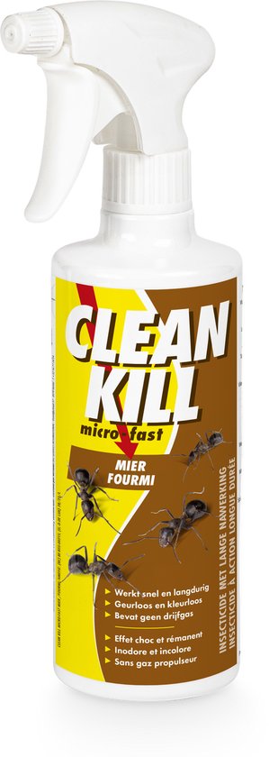 Clean Kill Micro-Fast Mier - Insecticide Spray - 500 ml | bol