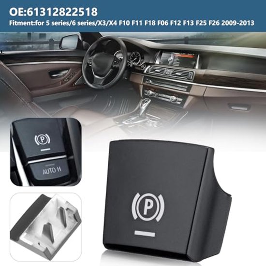 Car Parking Brake Switch, Hand Brake Switch Sticker for 09-14 5/6 ...