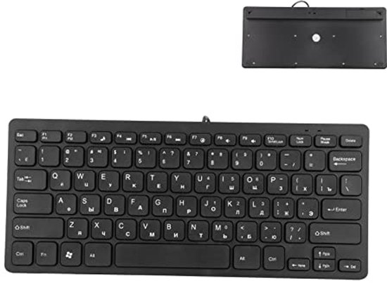 Russian Keyboard German Keyboard ABS Keyboard 78 Key Mute Ultra-thin ...