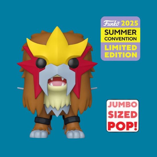 Funko Pop! Games: Pokemon - Entei (10-inch) (2025 Summer Convention ...