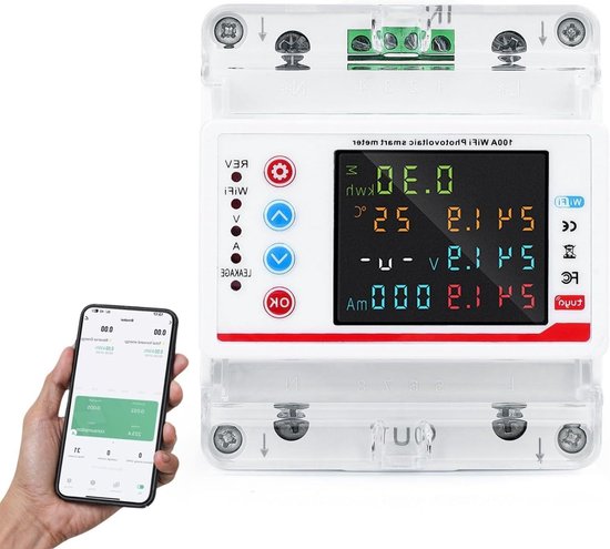 Allecto Plus - Slimme WiFi Automatische Schakelaar 2P 100A met Stroommeter en... | bol