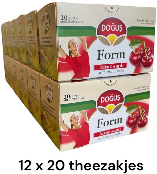 Dogus Form Kersenstengel Thee Voordeelverpakking 12 x 20 Theezakjes ...