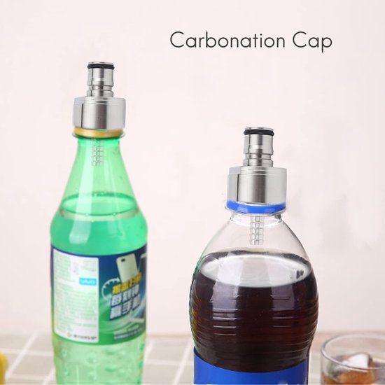 Carbonation Cap - Pressure Bottle Filling Cap - Soda - Roestvrij staal ...