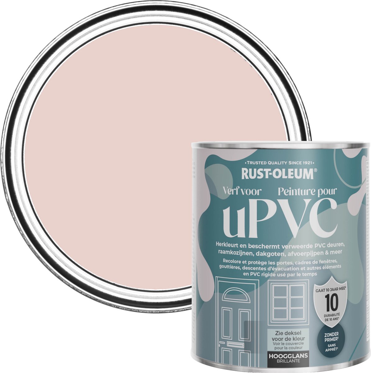 Rust-Oleum Roze Hoogglans Verf voor PVC - Roze Champagne 750 ml | bol.com