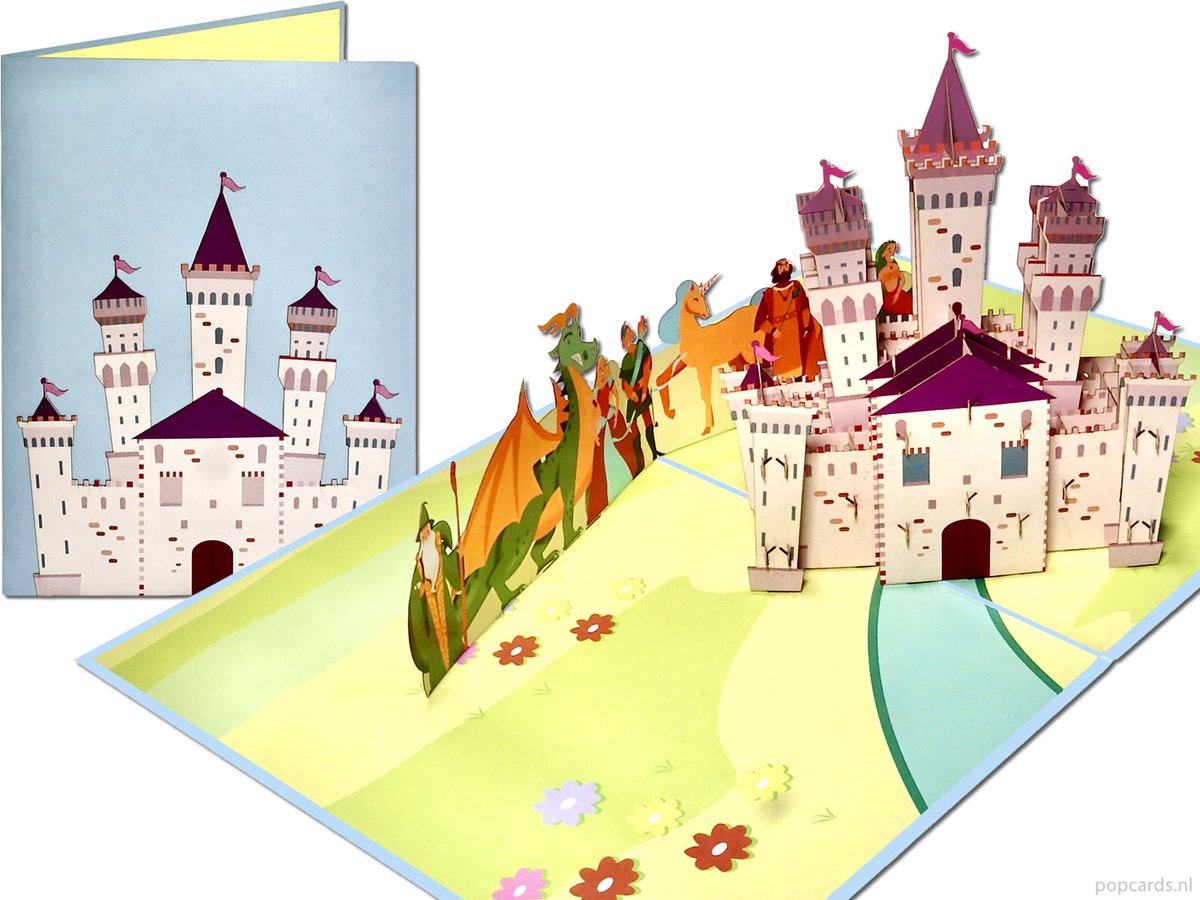 Cartes pop-up Popcards - Grande carte pop-up avec château de conte de ...