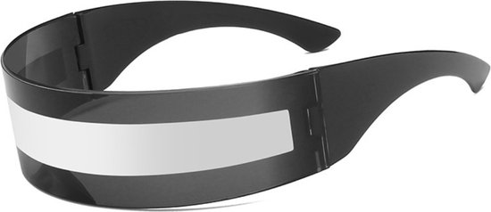 festival bril - rave bril - robocop bril - bril met streep - techno ...