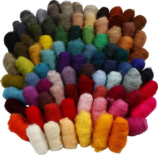 Gekaarde Wol, 86x10 gr/ 1 doos | bol