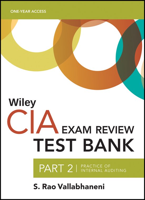 Wiley CIA 2022 Part 2 Test Bank: Practice of Internal Auditing (1-year ...