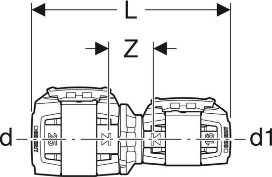 Geberit Verloop PPSU D50-32 | bol.com