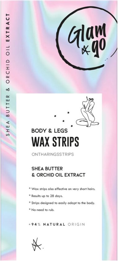 3x Glam & Go Wax Strips Body & Legs 20 stuks | bol