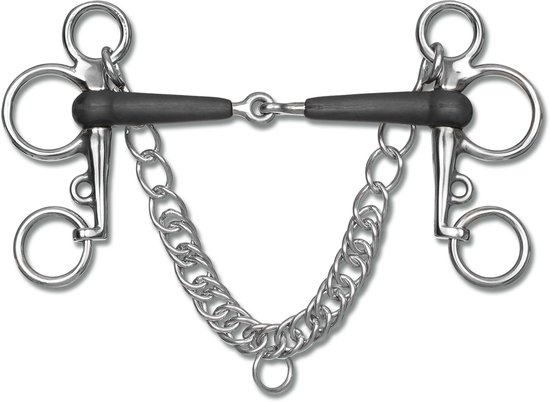 Waldhausen Pelham met rubberen enkel gebroken 11,5 | Pelhams bit paard | bol