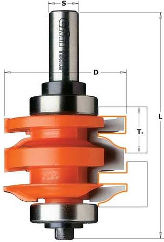 CMT - Profiel en conterprofielfrees, HW - Frees - Snijgereedschappen ...