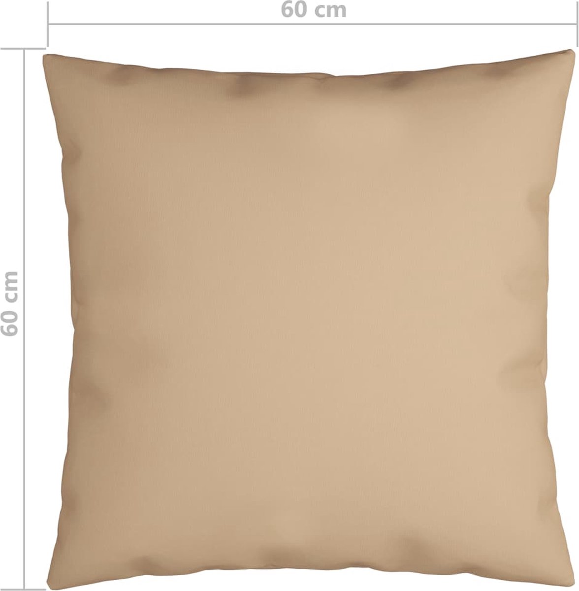 ModernLife' - Sierkussens 4 st 60x60 cm stof beige | bol.com