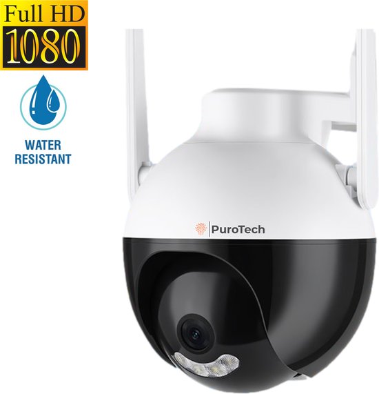 PuroTech Dome Beveiligingscamera - Wifi Smart Waterproof IP66 - 4MP Extra Scherp Beeld... | bol.com