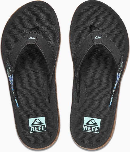 Reef Slippers Santa Ana Black Multi - Maat 37.5 | bol.com