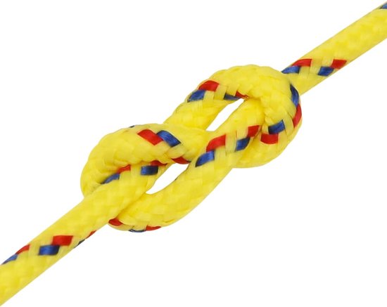 vidaXL Boottouw 3 mm 500 m polypropeen geel | bol.com