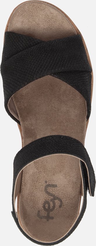 Feyn Mia01 Sandalen zwart Leer - Maat 38 | bol.com