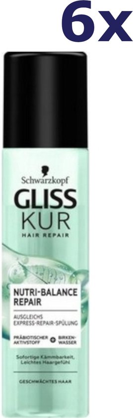 6x Gliss-Kur Anti-Klit spray - Nutri-Balance Repair 200 | bol.com