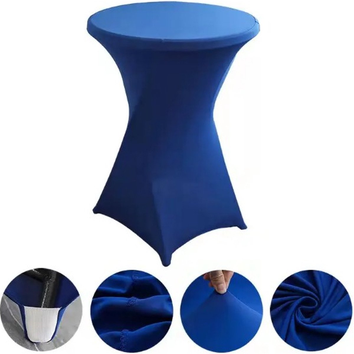 Statafelhoes - Statafelrok Blauw - Tafelrok - Blauw - 80 x 110 - staantafelhoes - sta... | bol.com