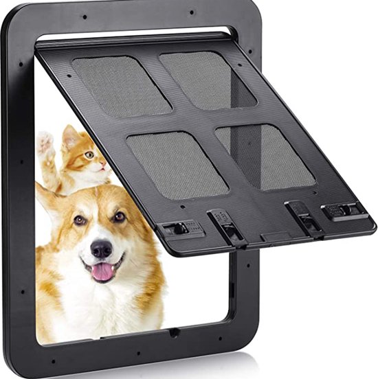 Hond Katten Luik Deurtje Thuis Afsluitbare Kat Luik Magnetische ...