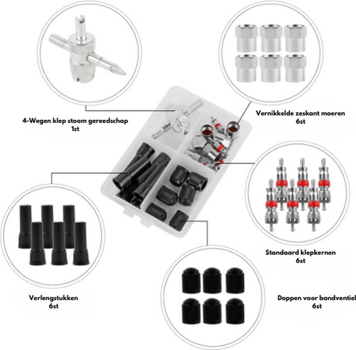 Kit de réparation de pneus Sontrix - Plus de 80 contenus - Incl. Gants ...