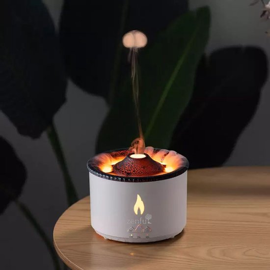 Vulkaan diffuser - Vulcano geurverspreider - Wit | bol