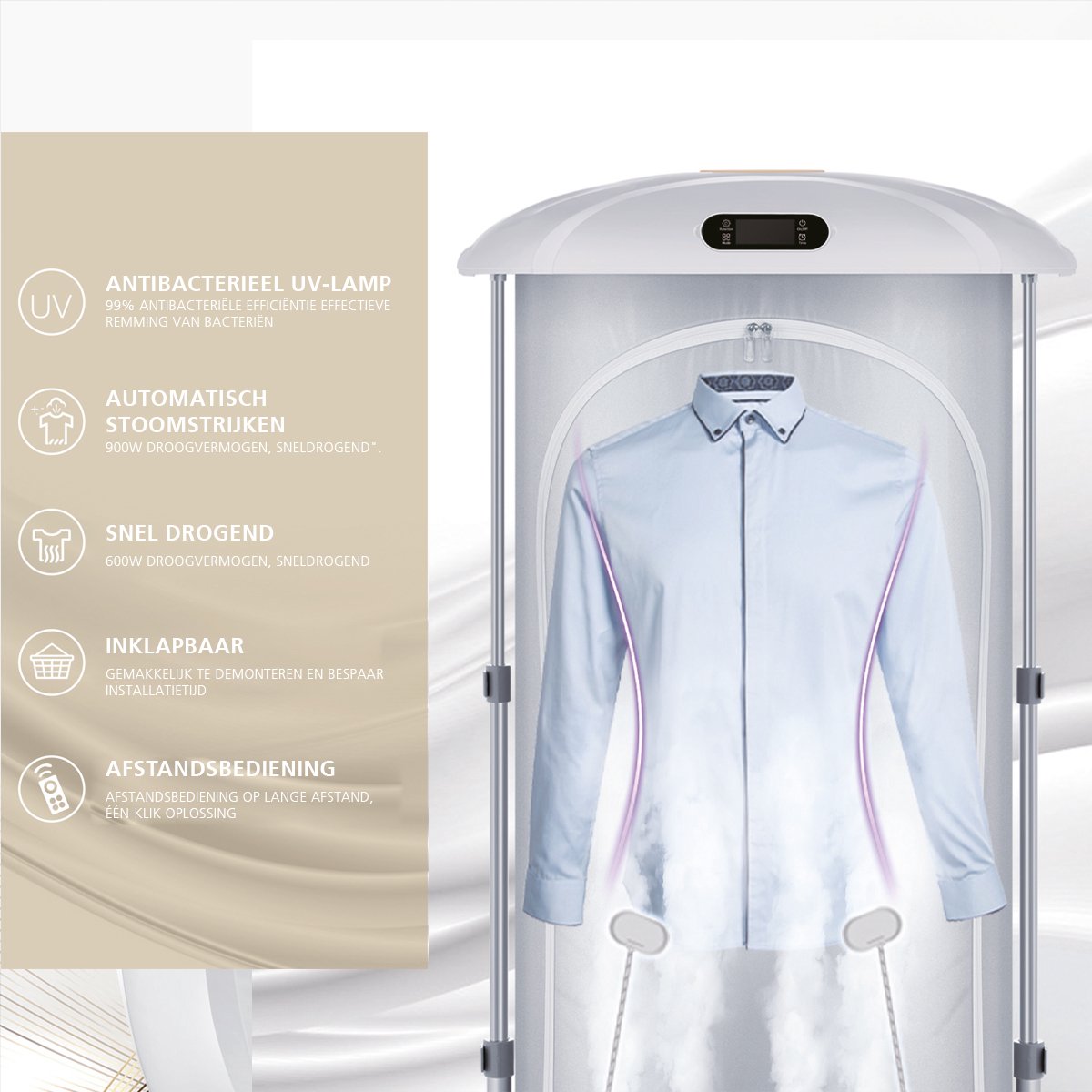 SmartDry - Automatische Strijkmachine - Draagbaar - Snel Drogend - Snel ...