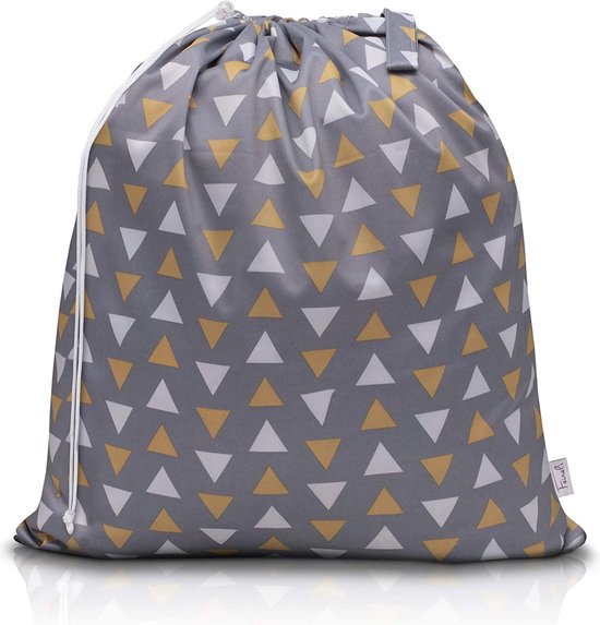Waszak Wetbag (driehoekig) - 63 x 70 cm - waszak met lus en trekkoord ...