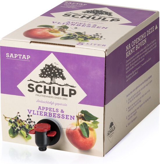 Schulp Saptap Appel-Vlierbes Ambachtelijk 5 liter | bol
