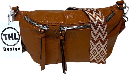 THL Design - Dames Crossbody Tas - Klein Schoudertasje - 2 vakken - Bag ...