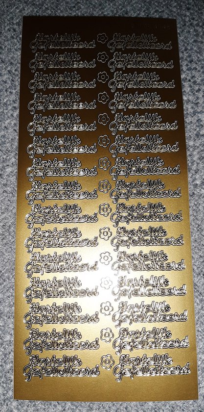 Jeje4948 - Gouden stickers - stickervel zelfklevend goud - 30x ...