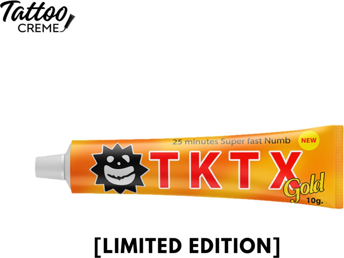 Tattoo Creme - TKTX - Goud 55% - Verdovende Créme - Tattoo Zalf ...