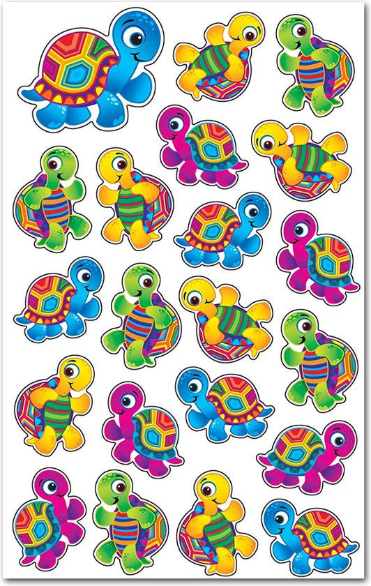 Stickervellen Slome Schildpadden - Stickers Schildpadden - Turtles - Stickers Kinderen... | bol