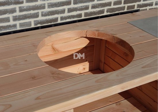 Bbq tafel | Barbecue tafel Boston | Buitenkeuken | 2 delig | bol