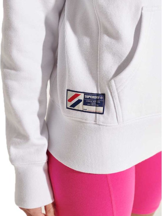 SUPERDRY Varsity Arch Mono Capuchon Dames - Optic - M | bol.com