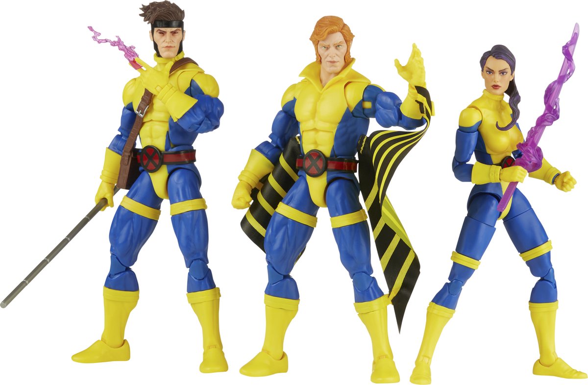 X-Men 60th Anniversary Marvel Legends Action Figure 3-Pack Gambit ...