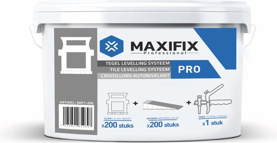 Maxifix - Starter set PRO - Tegel Levelling Clips - Tegel Levelling ...