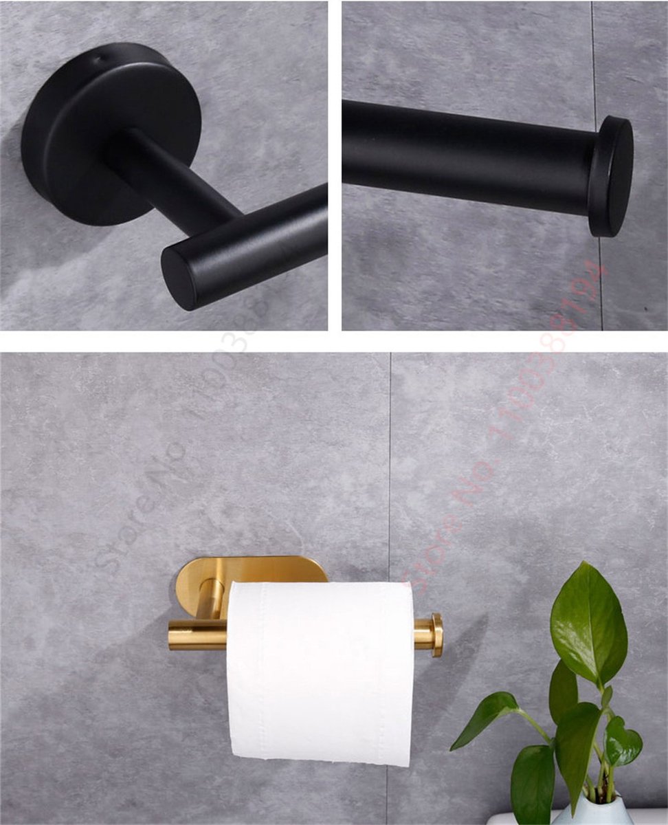 WC Rol Houder Goud - Toiletrol Houder Goud - Luxe Toiletrol Houder - WC ...